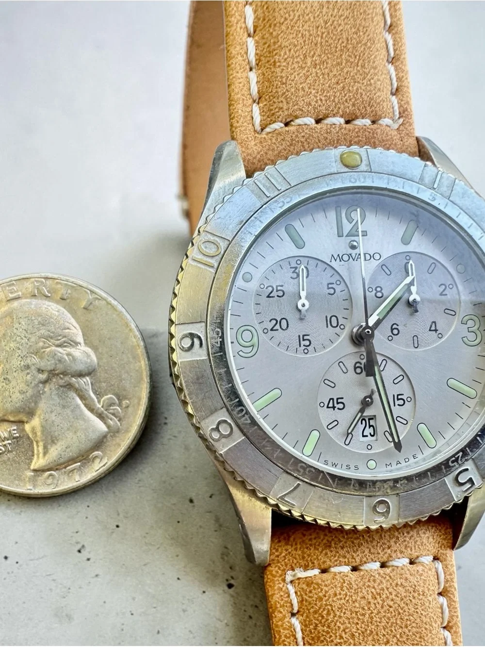 Movado | Accessories | Movado Swiss Chronograph Watch 84 F9 89 New ...
